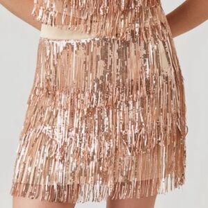 Francesca's Collections | Skirts | Nwt Francescas Clarette Gold Tiered ...